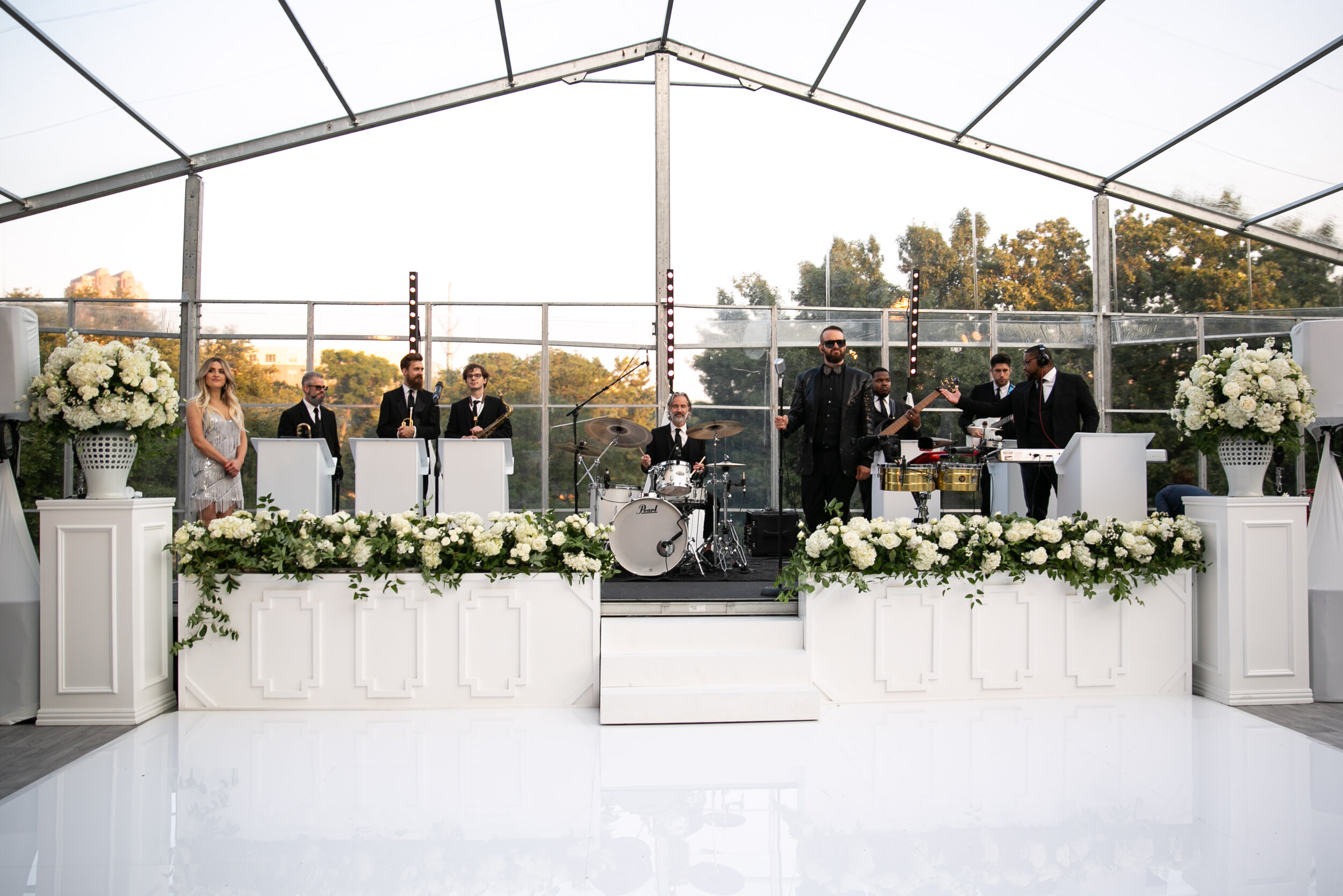 A fall tented wedding at Arlington Hall in Dallas, Texas